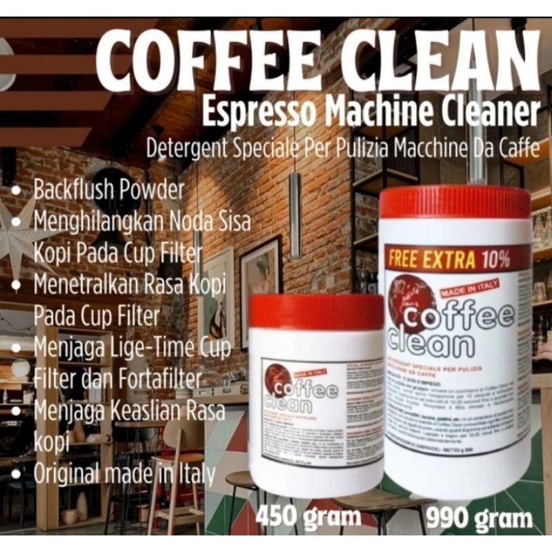 Jual Coffee Clean Espresso Machine Cleaner Bubuk Descaler Diterjen ...