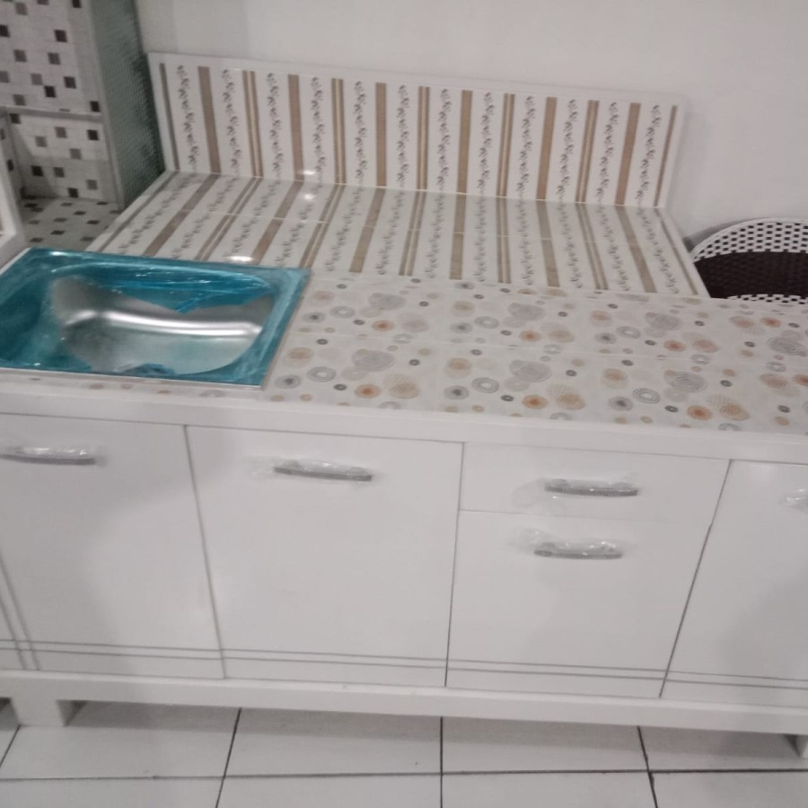 Jual MEJA DAPUR KOMPOR SINK WASTAFEL KAYU CUSTOM 4 PINTU | Shopee Indonesia