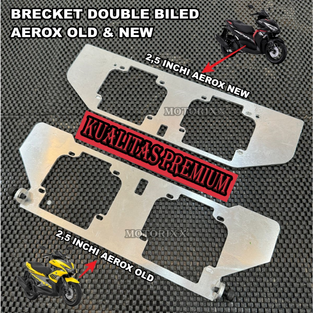 Jual Brecket braket dudukan projie biled AEROX NEW DAN OLD 2,5 inch dan ...