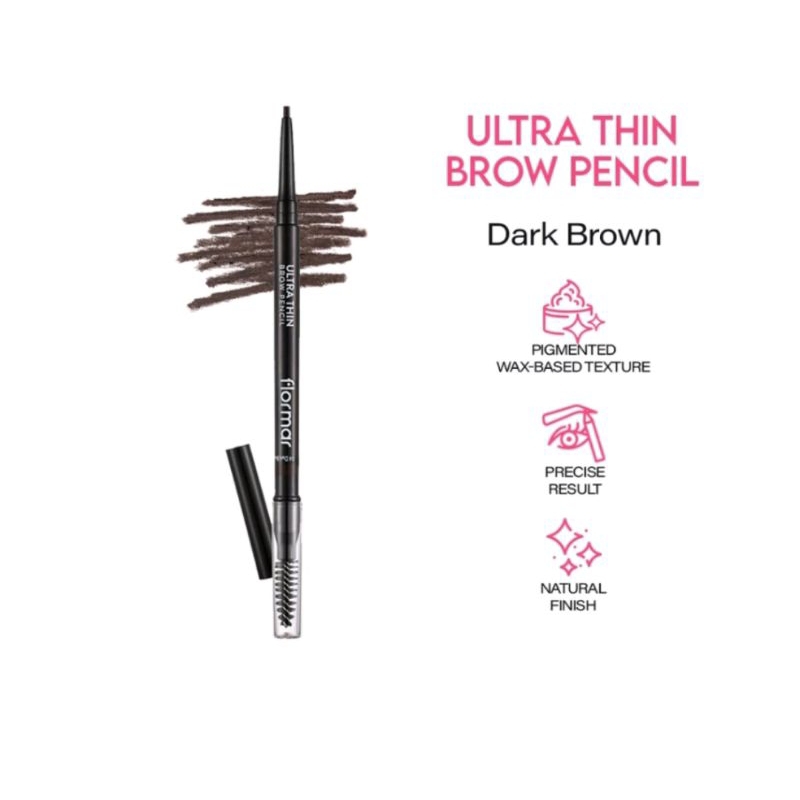 Jual Flormar Ultra Tint Brow Pencil / Pencil Alis super tipis ujung ...