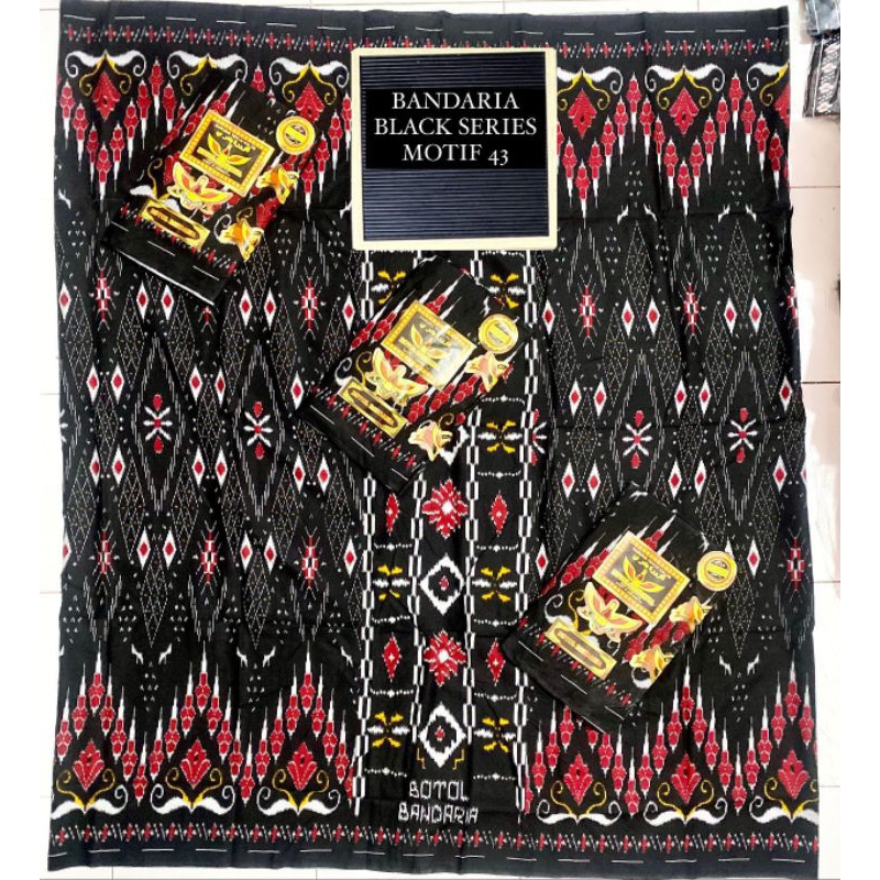 Jual kain sarung goyor botol bandaria Black series | Shopee Indonesia