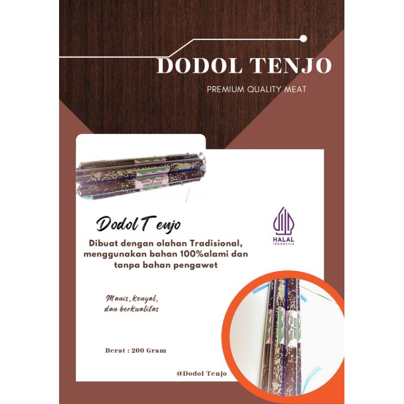 Jual Dodol Tenjo 100% Asli produksi Tenjo 200 gram | Shopee Indonesia