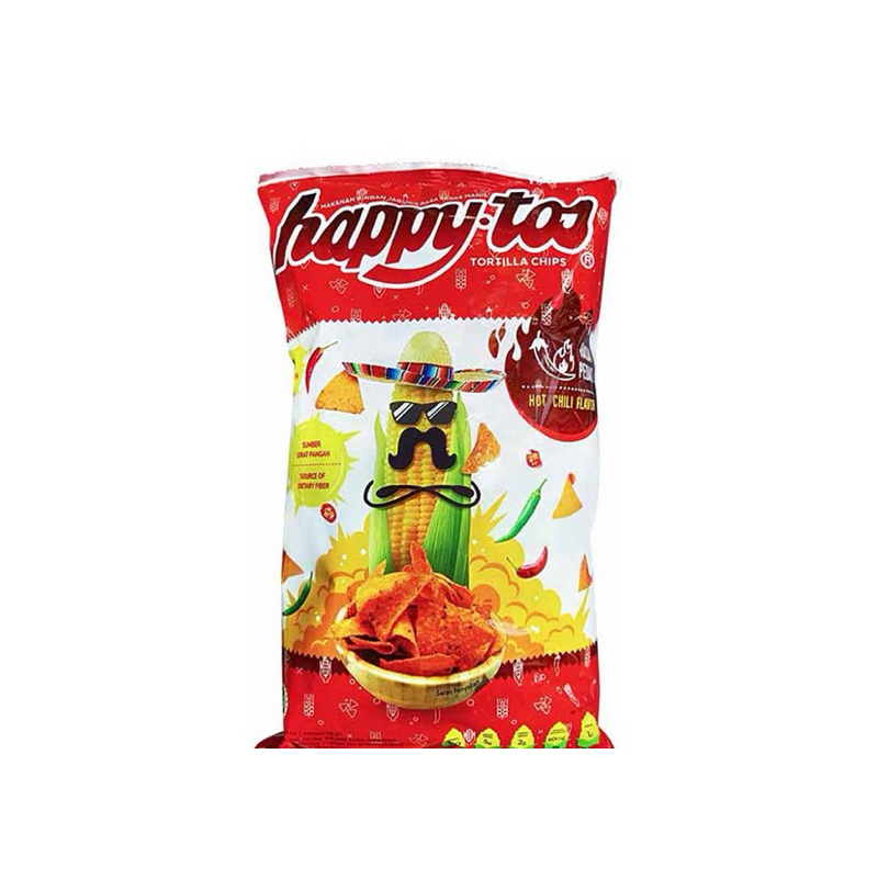 Jual happy tos snack tortilla chips hot chilli 140g | Shopee Indonesia