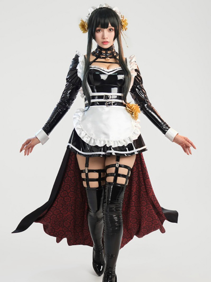Jual 【Lolicos】Maid Yor Forger Spy x Family Cosplay Costume Fullset Wig ...