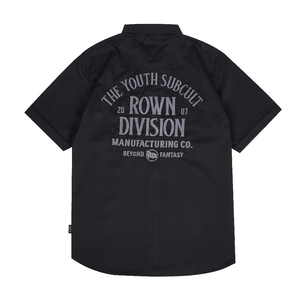 Jual Rown Division Storage Work Shirt - Rowndvsn Kemeja Saga Black ...