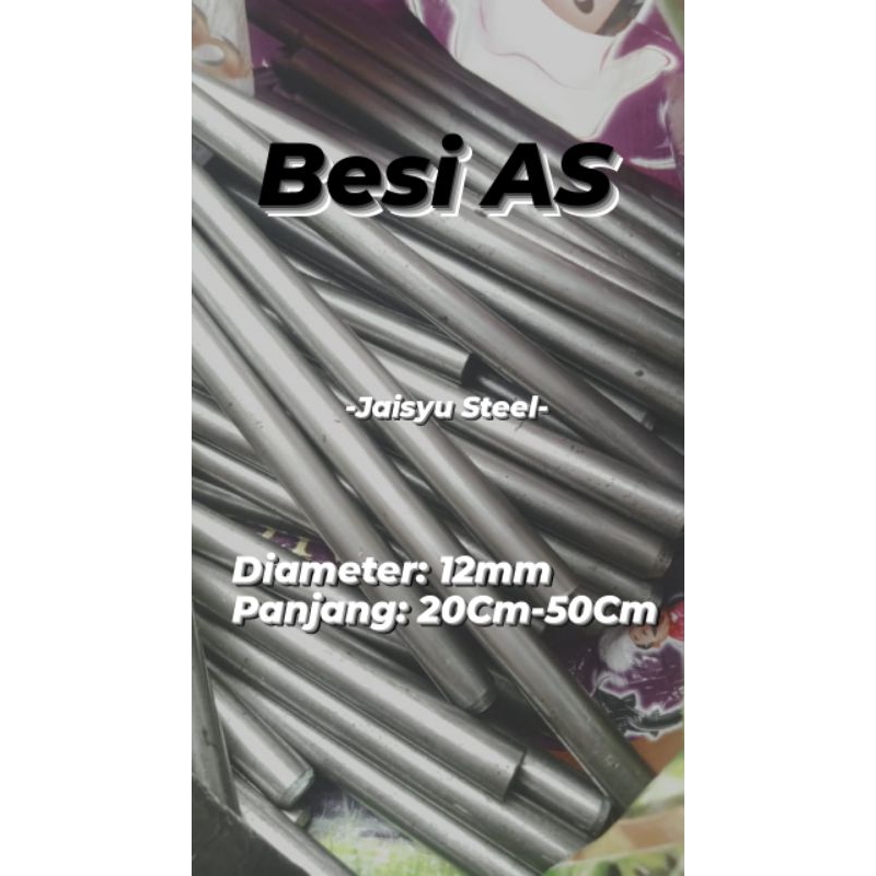 Jual BESI AS diameter 12mm panjang 20cm s.d 50cm | Shopee Indonesia