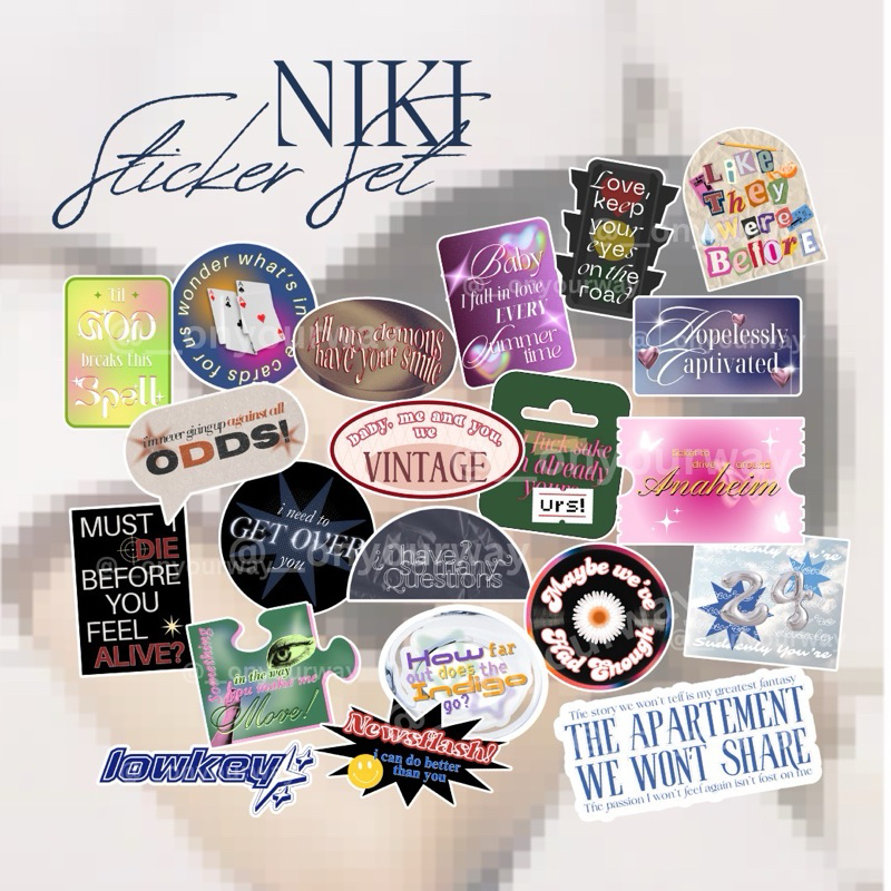 Jual NIKI Sticker Set | Shopee Indonesia