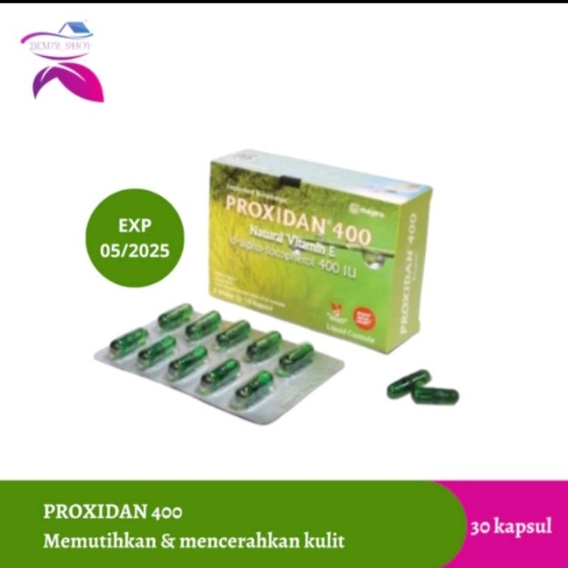 Jual Proxidan 400 Mencerahkan Kulit - Vitamin E 400 IU untuk Promil ...