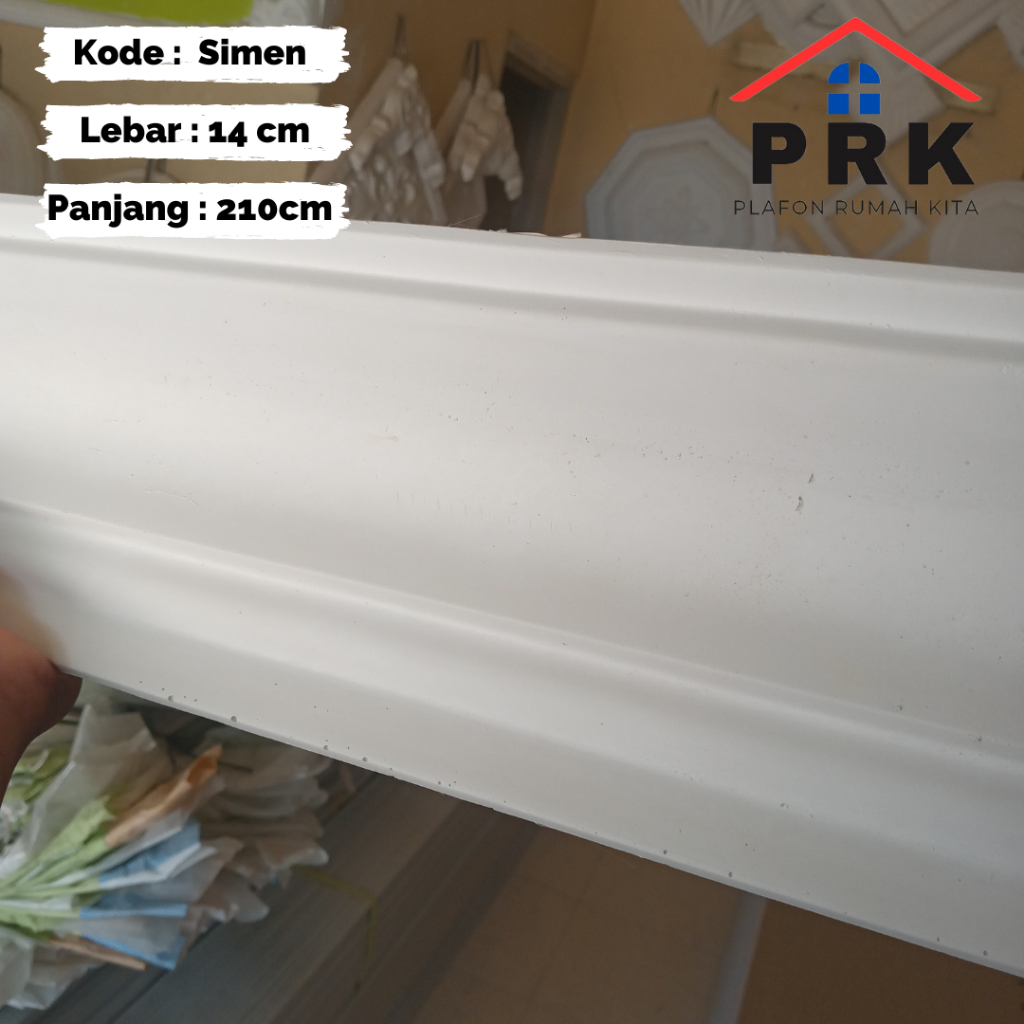 Jual Lis List Gypsum Gipsum Motif (MINIMALIS) Polos Simen lebar 14cm ...