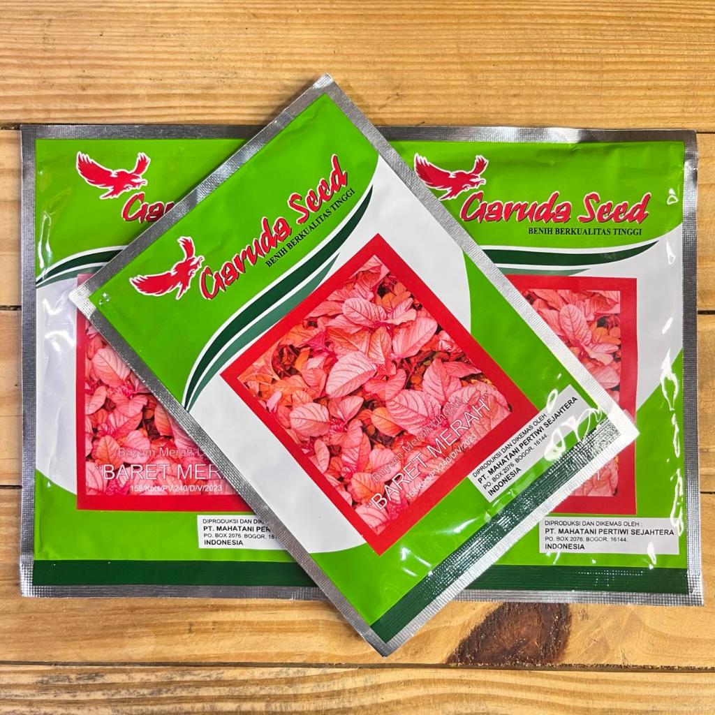 Jual Benih Bayam Merah BARET MERAH 50 Gram Cap Garuda Seed Bibit Biji ...