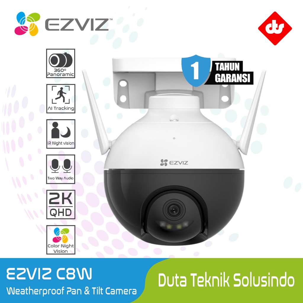 Jual CCTV IP Ezviz Outdoor C8W 4 MP 2K CS-C8W Two-way Talk | Shopee ...