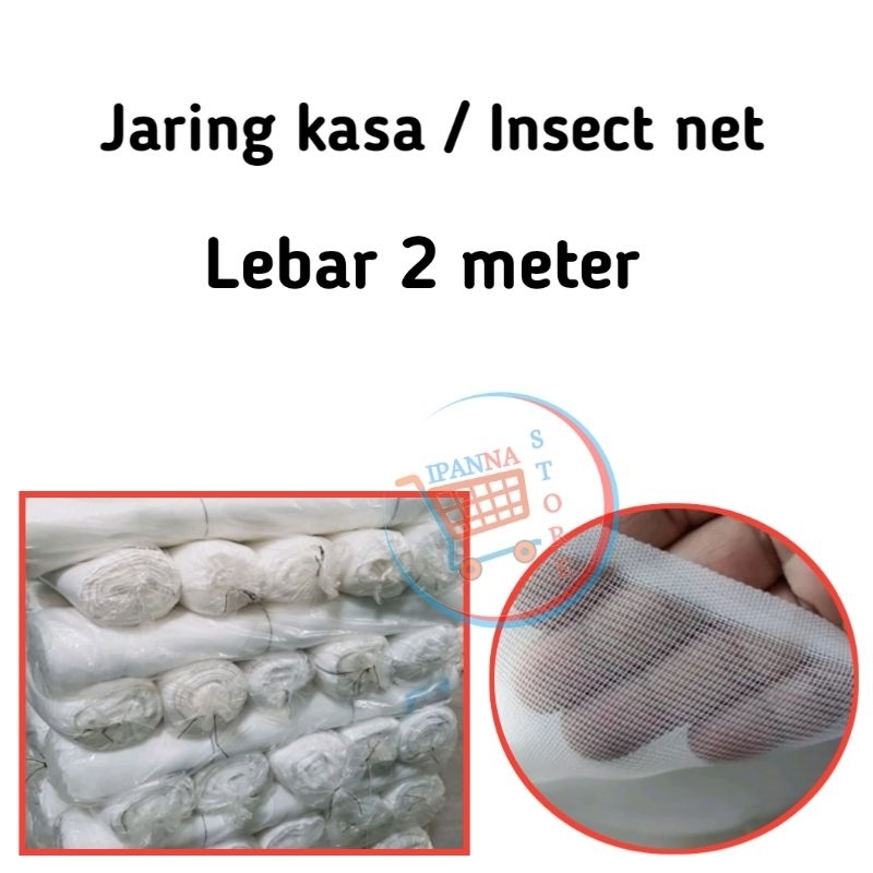 Jual Jaring kasa Putih - Insect net Lebar 2 Meter Panjang 50 meter ( 1 ...