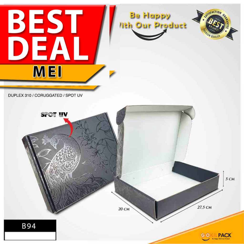 Jual Box Kado - Dus Hampers - Kotak Hadiah - Premium Spot UV Hitam ...