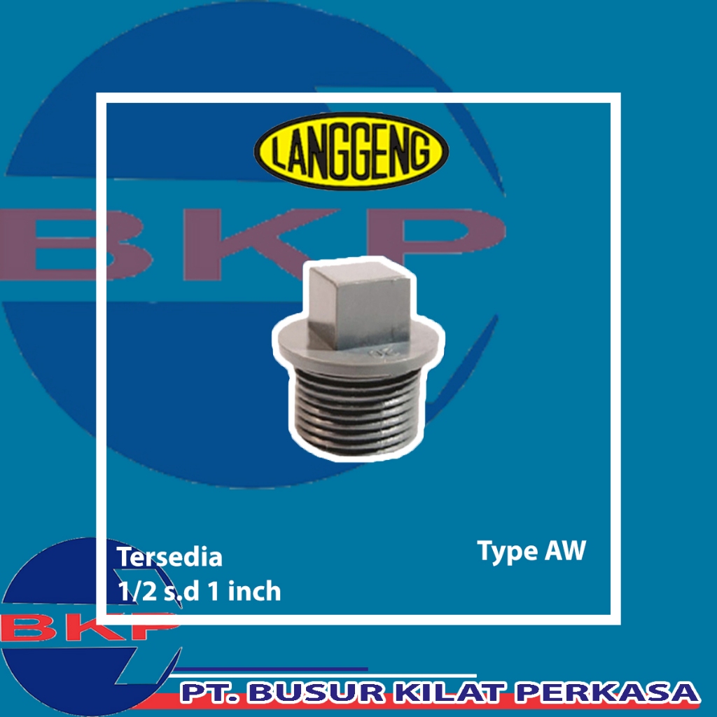 Jual Plug Pvc 1 inch merk Langgeng type AW | Shopee Indonesia