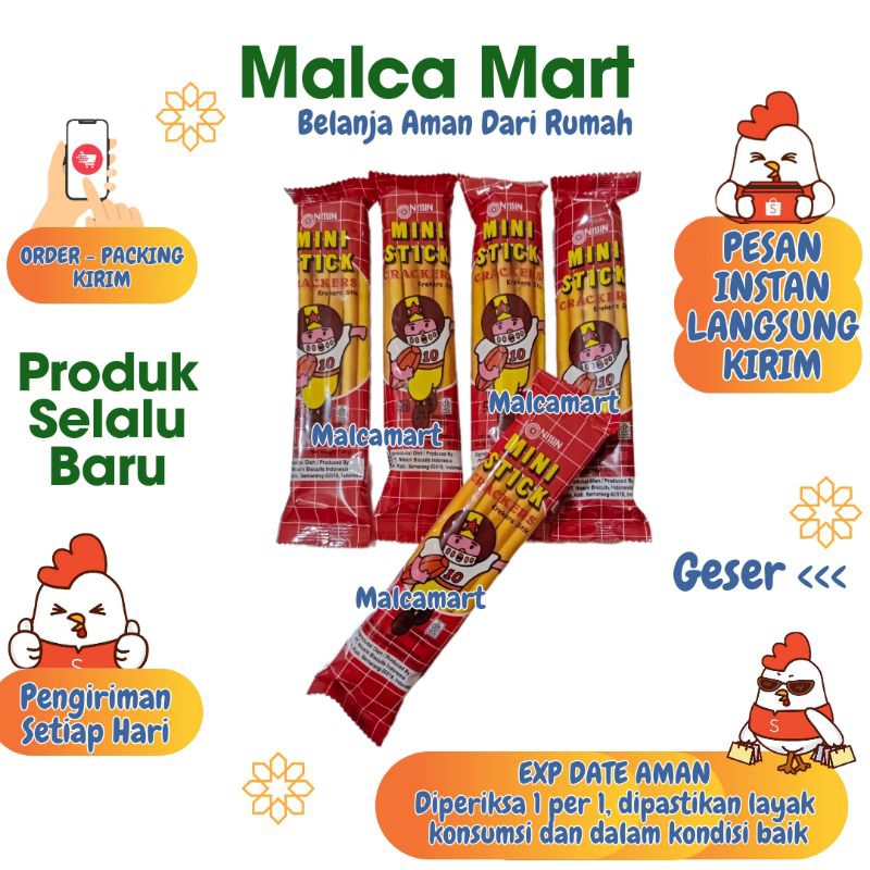 Jual Nissin Mini Stick Crackers 25 gram | Shopee Indonesia