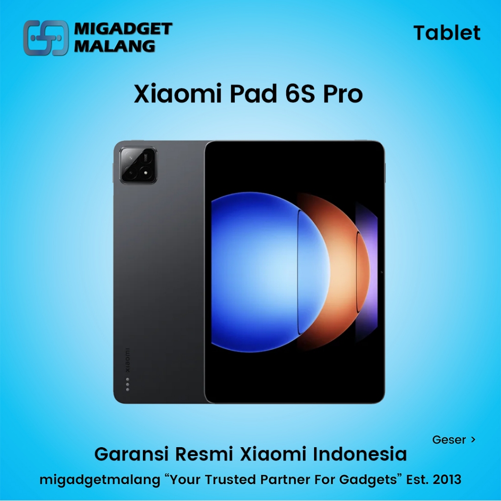 Jual Xiaomi Mi Pad 6S Pro Tablet Tab 12.4 Inch 8/256 144Hz 120W 50MP ...