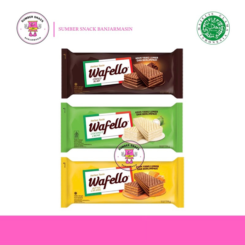 Jual Wafello Wafer (43g) (3 Varian Rasa) | Shopee Indonesia