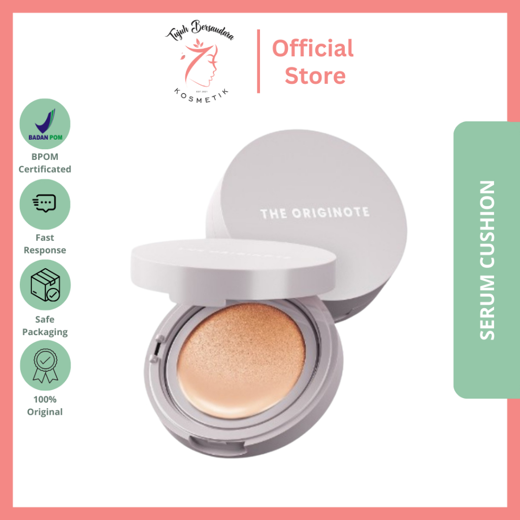 Jual The Originote High Cover Serum Cushion - Base Makeup tekstur ...