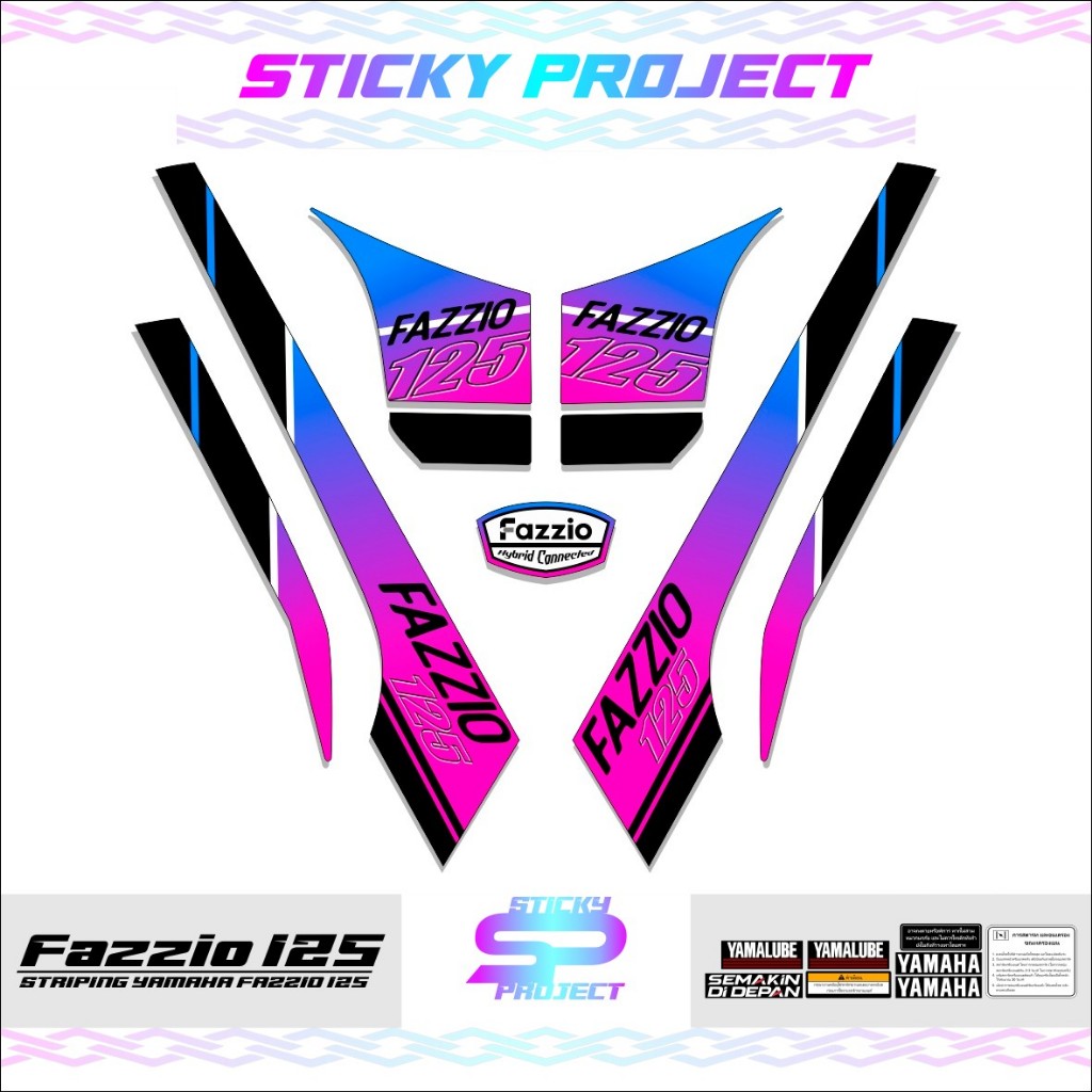 Jual STRIPING FAZZIO / STICKER FAZZIO / MOTIF 3 / FAZIO / 125 / FAZZIO ...
