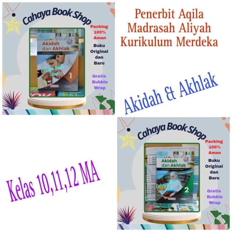 Jual Buku Akidah dan Akhlak MA Kelas 10,11,12 KMA 450 Tahun 2024 Madrasah Aliyah Kurikulum ...