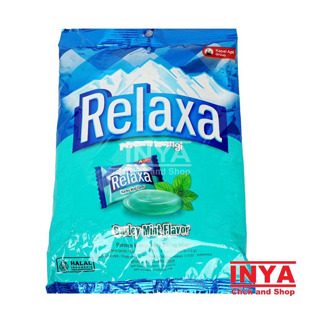 Jual Permen Relaxa Rasa Barley Mint 125 gr isi 50 butir - Permen Wangi ...