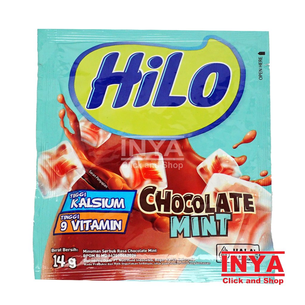 Jual Hilo Susu Chocolate Mint 14gr Sachet - Susu Bubuk - Milk Powder ...