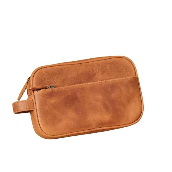 Jual Sanja Dopp Kit - Pouch Kulit Asli Tas Tangan Handbag Pria Makeup ...