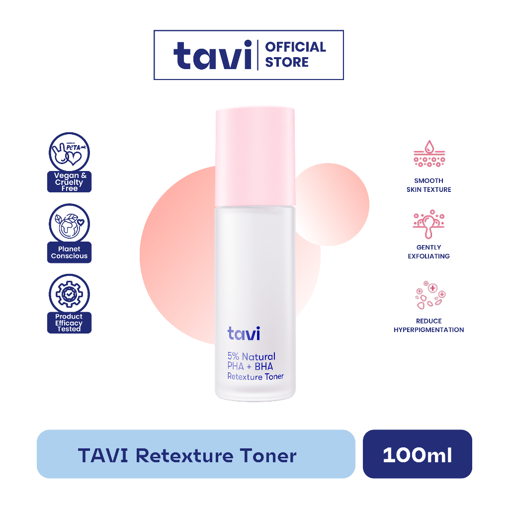 Jual TAVI 5% Natural PHA + BHA Retexture Toner 100 ml - Toner ...