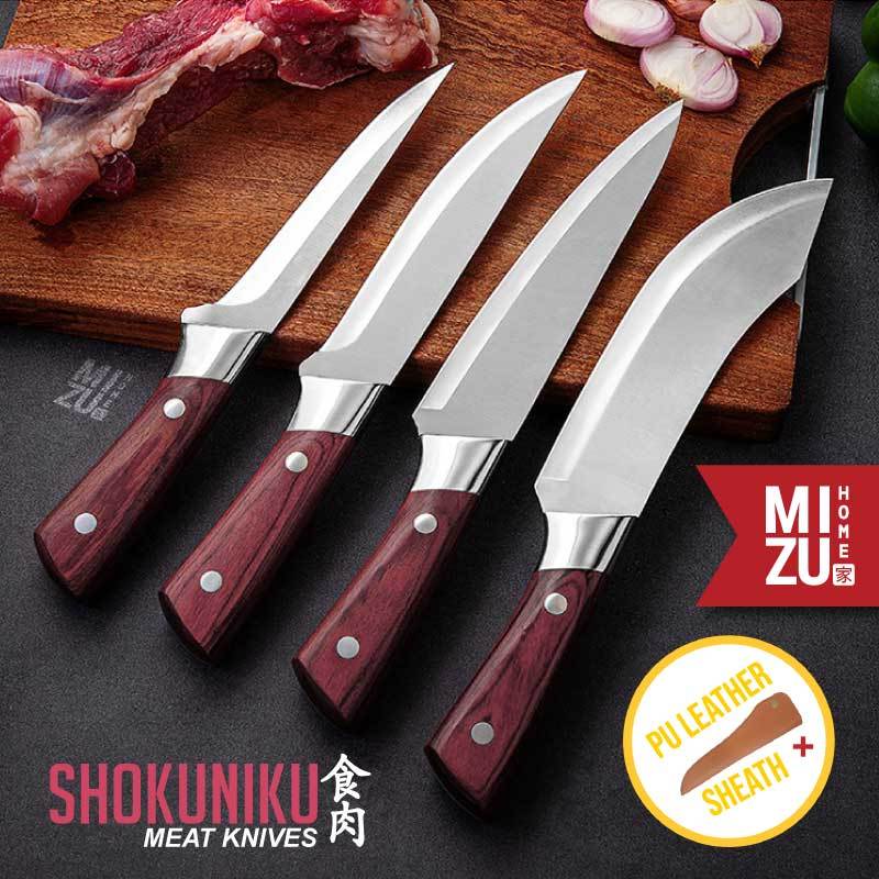 Jual MIZU SHOKUNIKU Meat Boning Carving Butcher Knife Stainless Steel ...