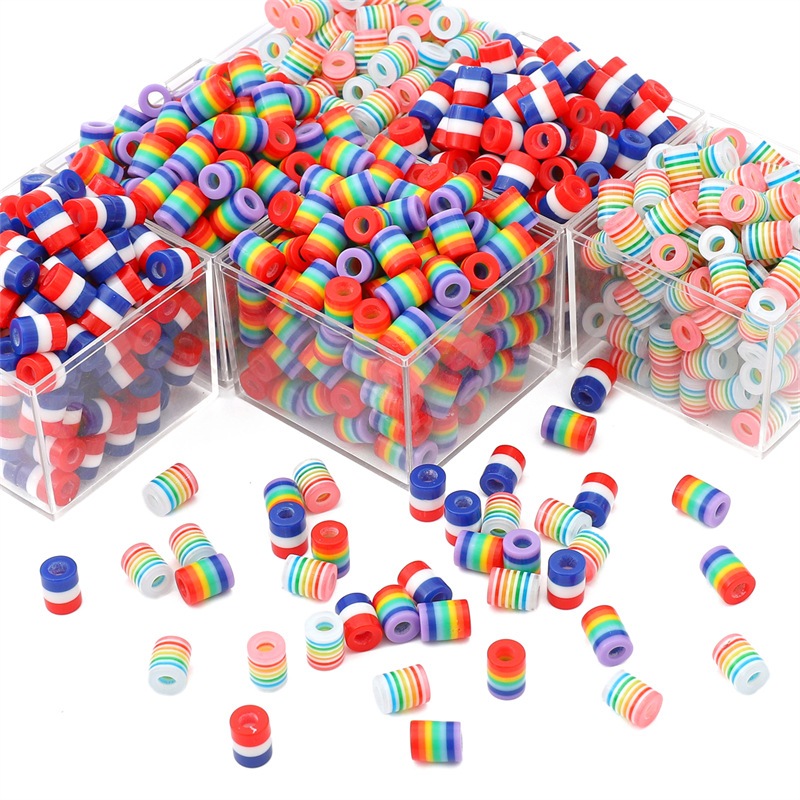 Jual [COD Ready stock] 50/100pcs Manik-manik Lubang Besar Silinder ...