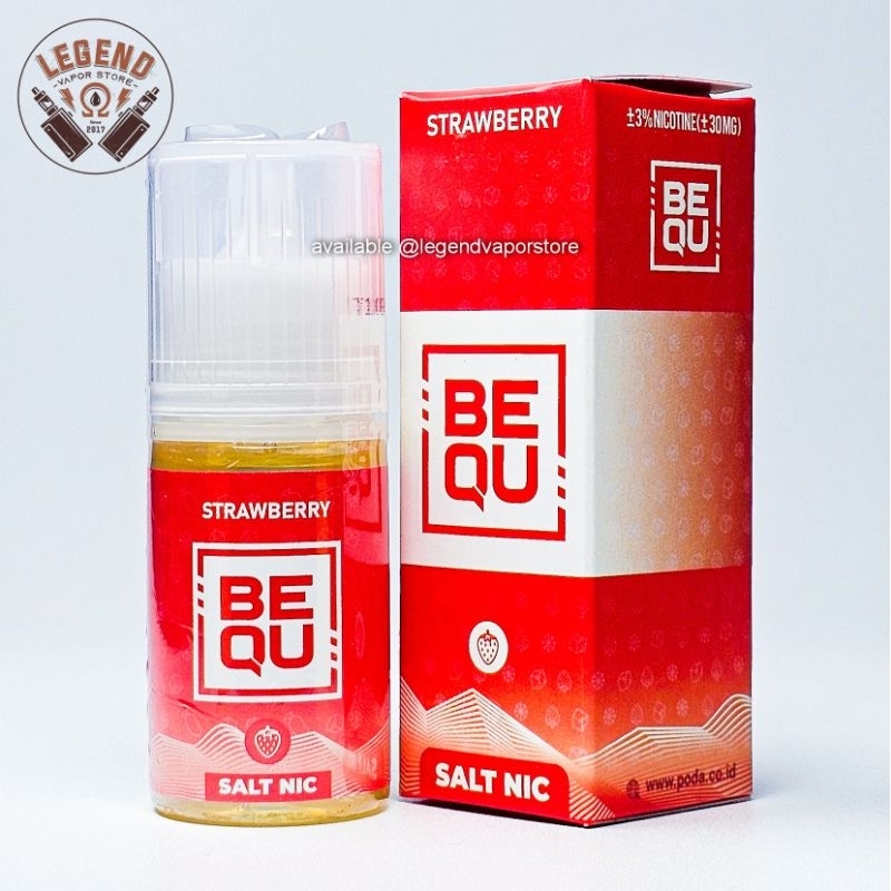 Jual SALT NIC - LIQUID BEQU Strawberry 30ML 30MG AUTHENTIC | Shopee ...