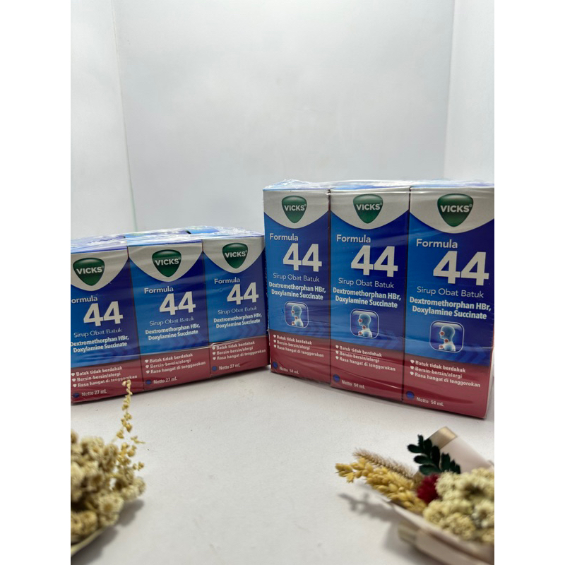 Jual VICKS FORMULA 44 Dewasa Syrup 27 ml dan 54 ml 1 slop 6 pcs - Sirup ...