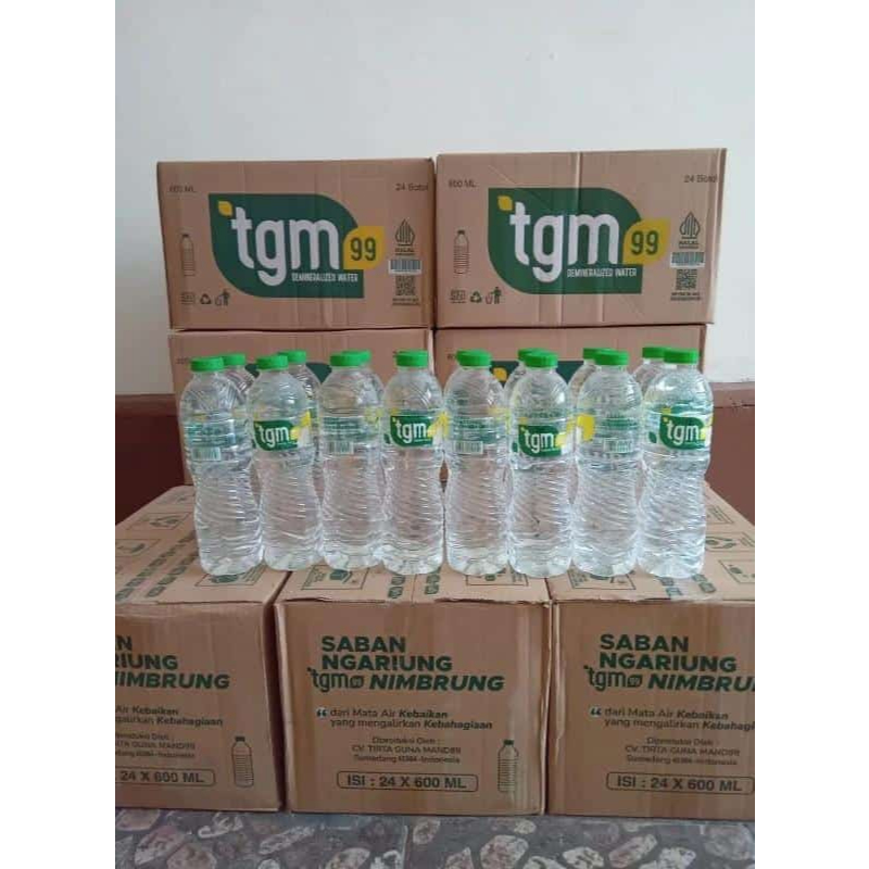 Jual AIR MINUM MINERAL TGM BOTOL 600ML 1 DUS | Shopee Indonesia