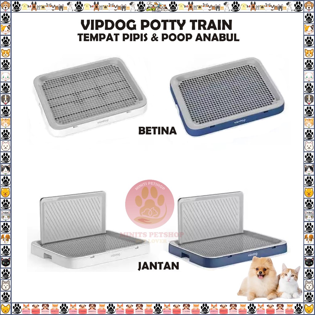Jual Minits | Vipdog potty train extra big model M4, toilet pee tray ...