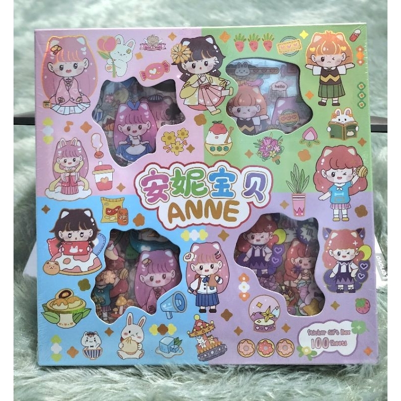 Jual [COD] Stiker Cartoon Cute ANNE NEW RAINBOW/ stikeraesthetic ...
