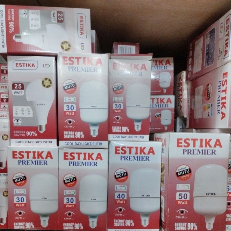 Jual Lampu LED Estika 30watt 40watt 50watt 60watt | Shopee Indonesia
