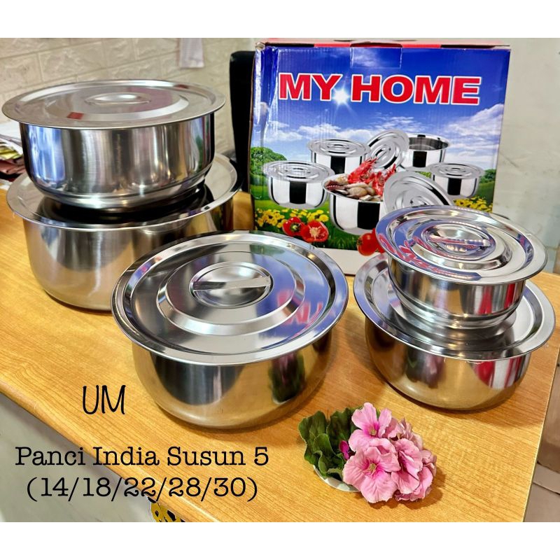 Jual my home - highpot / panci India set 5. | Shopee Indonesia
