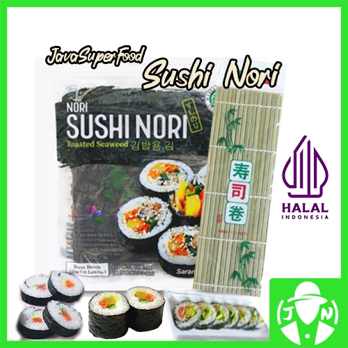 Jual JAVA SUPER FOOD SUSHI NORI Rumput Laut Kimbap Seaweed 5 Lembar, 10 ...