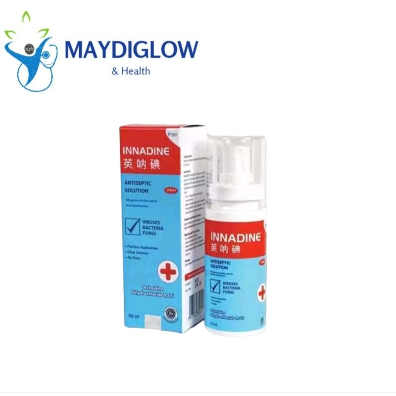Jual INNADINE ANTISEPTIC SPRAY 50 ml/antiseptik pembersih luka | Shopee Indonesia