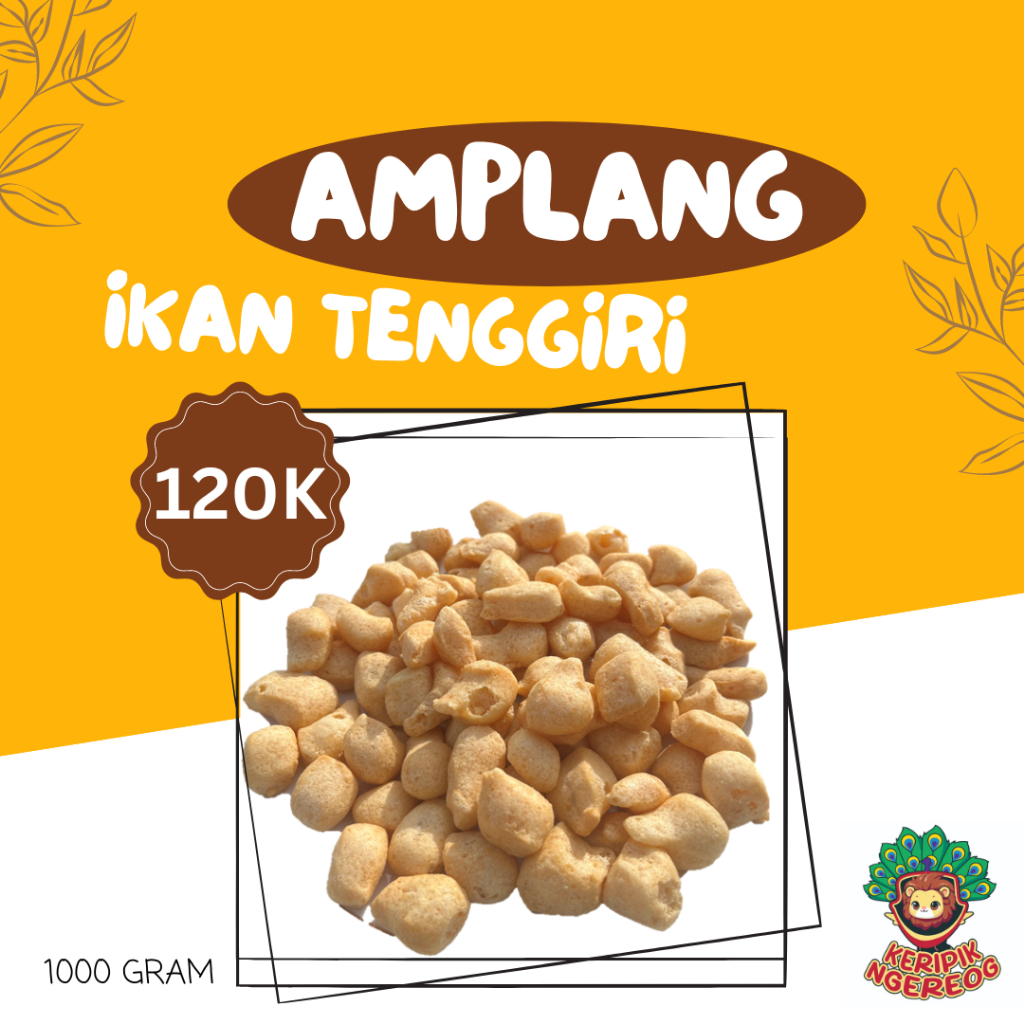 Jual Amplang Ikan Tenggiri Varian 1000 gram | Shopee Indonesia