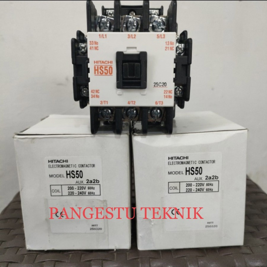 Jual Contactor Hitachi HS50 220V | Contactor Hitachi HS-50 220V | Shopee Indonesia