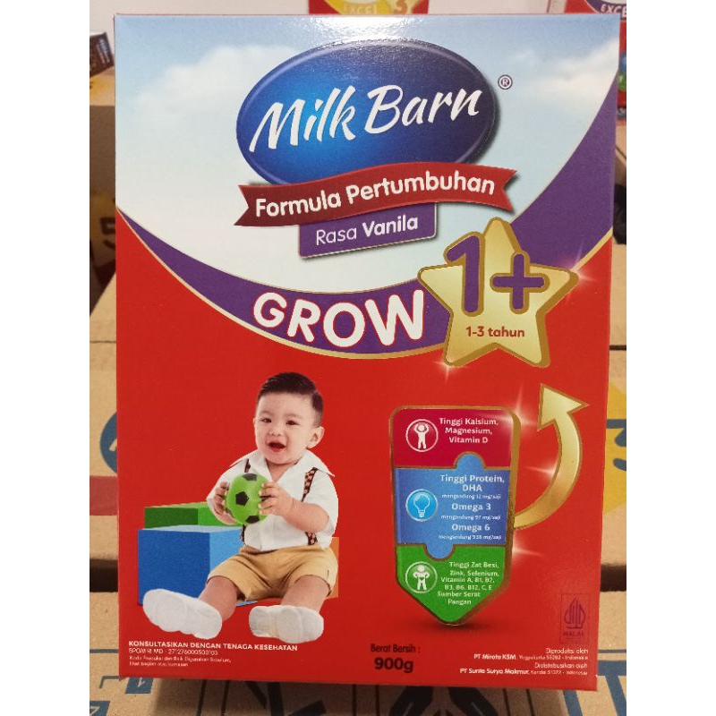 Jual susu grow milkbarn 1+ 900gram vanila | Shopee Indonesia