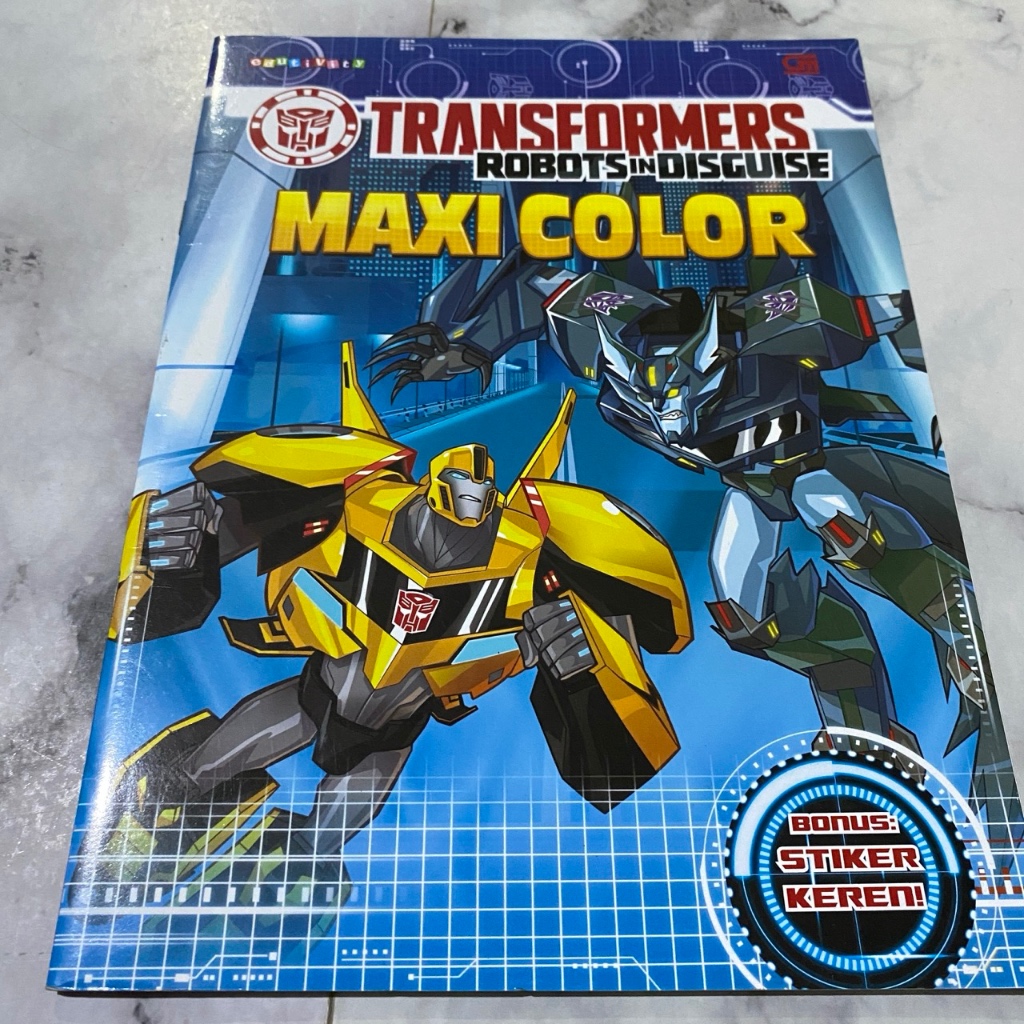 Jual Transformer tranformers coloring book buku aktivitas anak activity ...