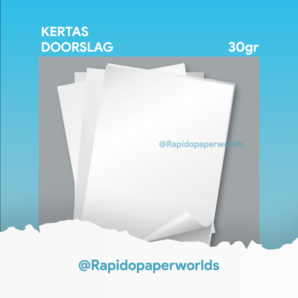 Jual [ 50 Lembar ] 22x69 cm Kertas Doorslag Paper Bungkus Packing Baju ...