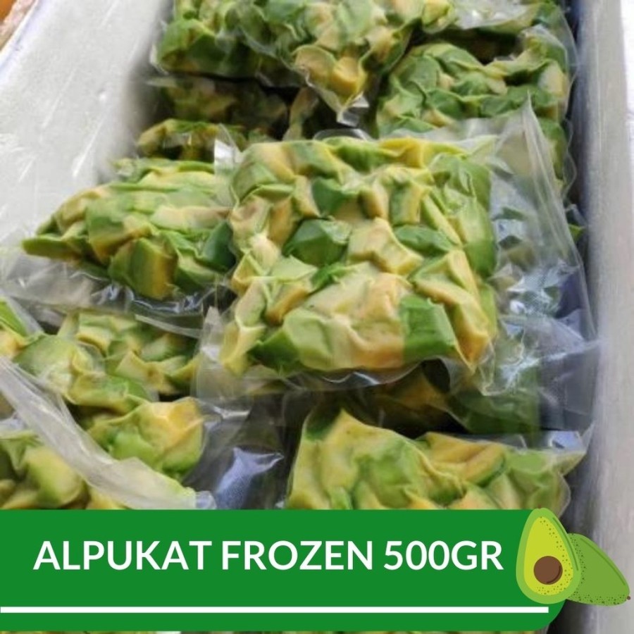 Jual Alpukat Mentega Beku / Frozen Avocado (500 Gram) Daging Alpukat ...