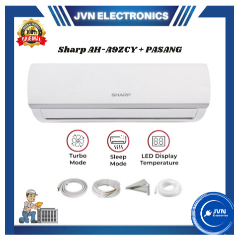 Jual AC Sharp AH-A9ZCY 1 PK + PASANG | Shopee Indonesia
