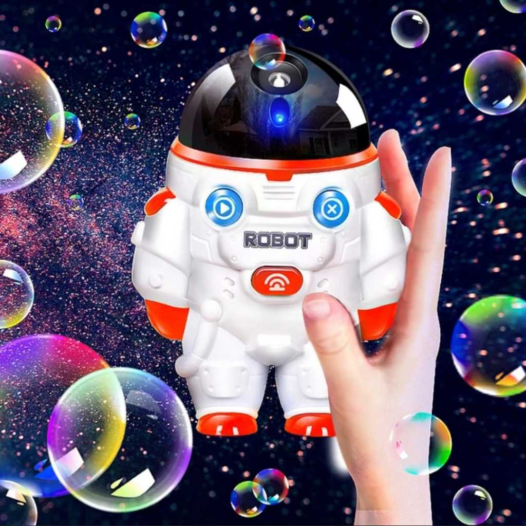Jual Mainan Robot Astronot Gelembung Laser Unik / Mainan Anak Robot ...
