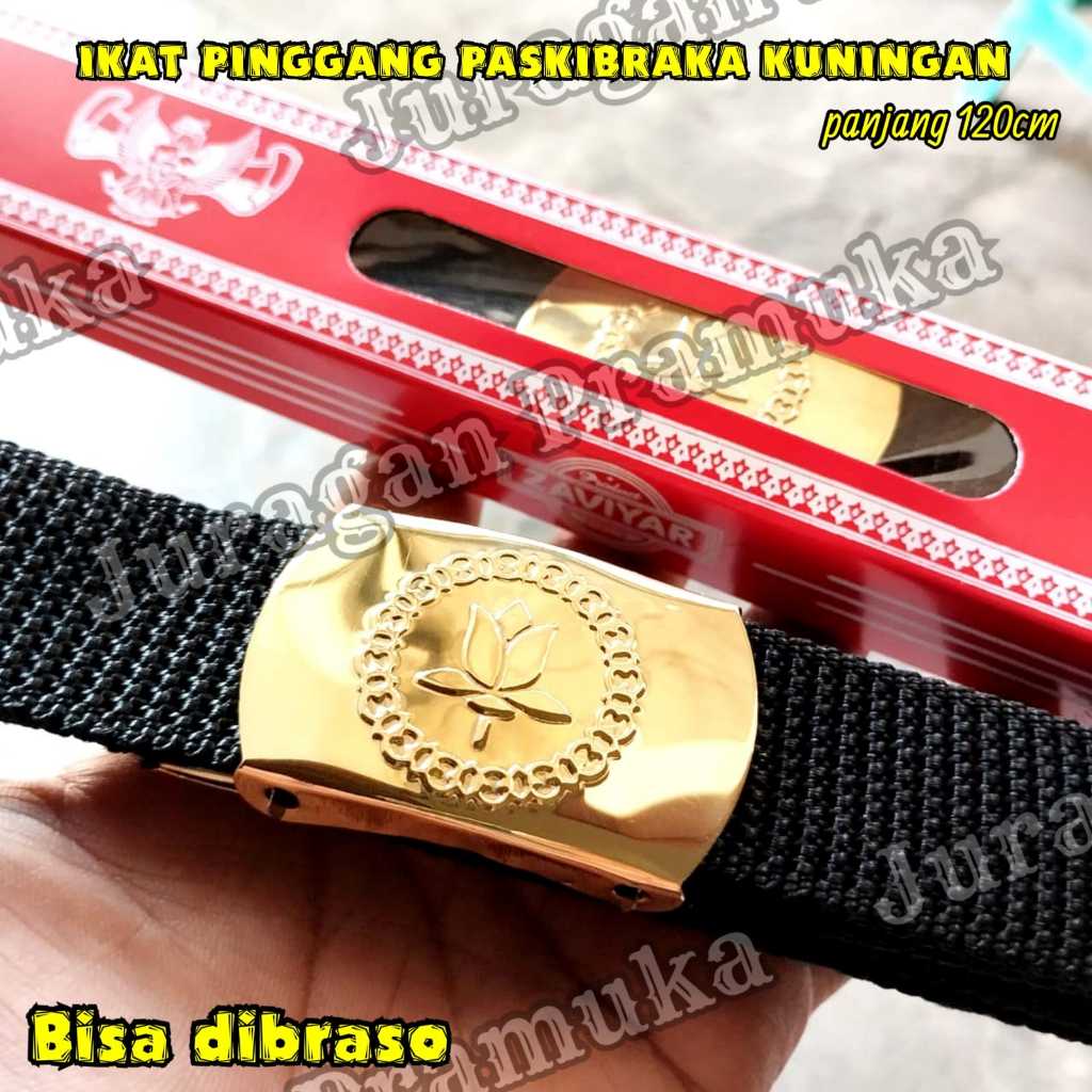 Jual Ikat pinggang paskibra / sabuk paskibra kuningan / paskibraka [033 ...