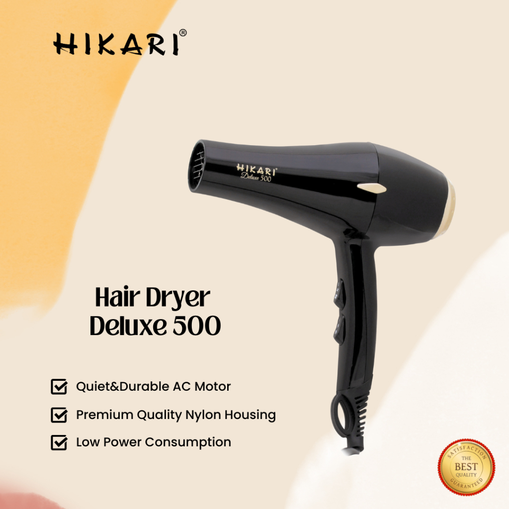 Jual Hikari Hair Dryer Deluxe 500 Low Watt Konversi Panas dan Dingin ...