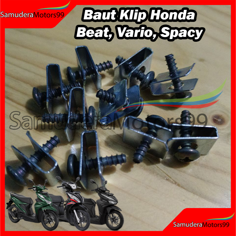 Jual Baut Klip Honda Baut Klip Body Motor Honda Vario / Beat / Spacy ...